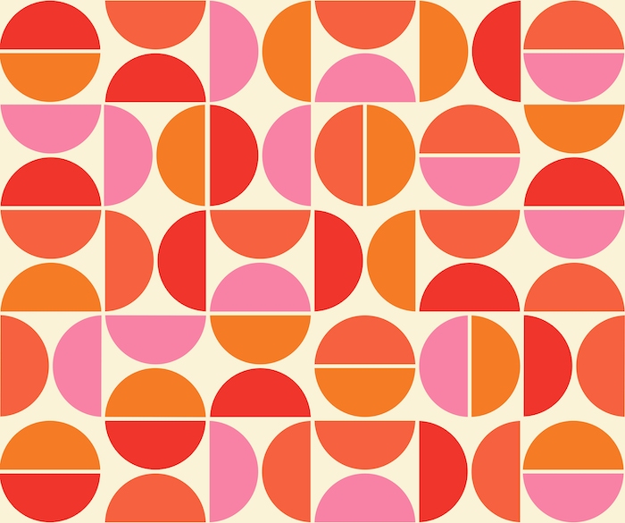 Colorful Geometric 70s Wallpaper