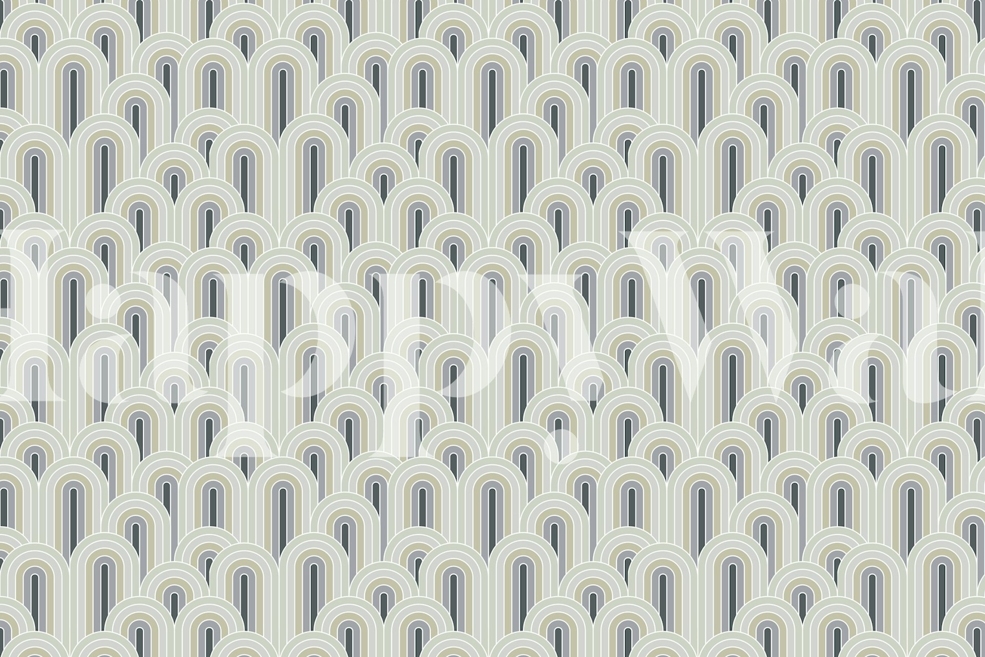 Mid-Century Rainbow Arches Wallpaper | Happywall