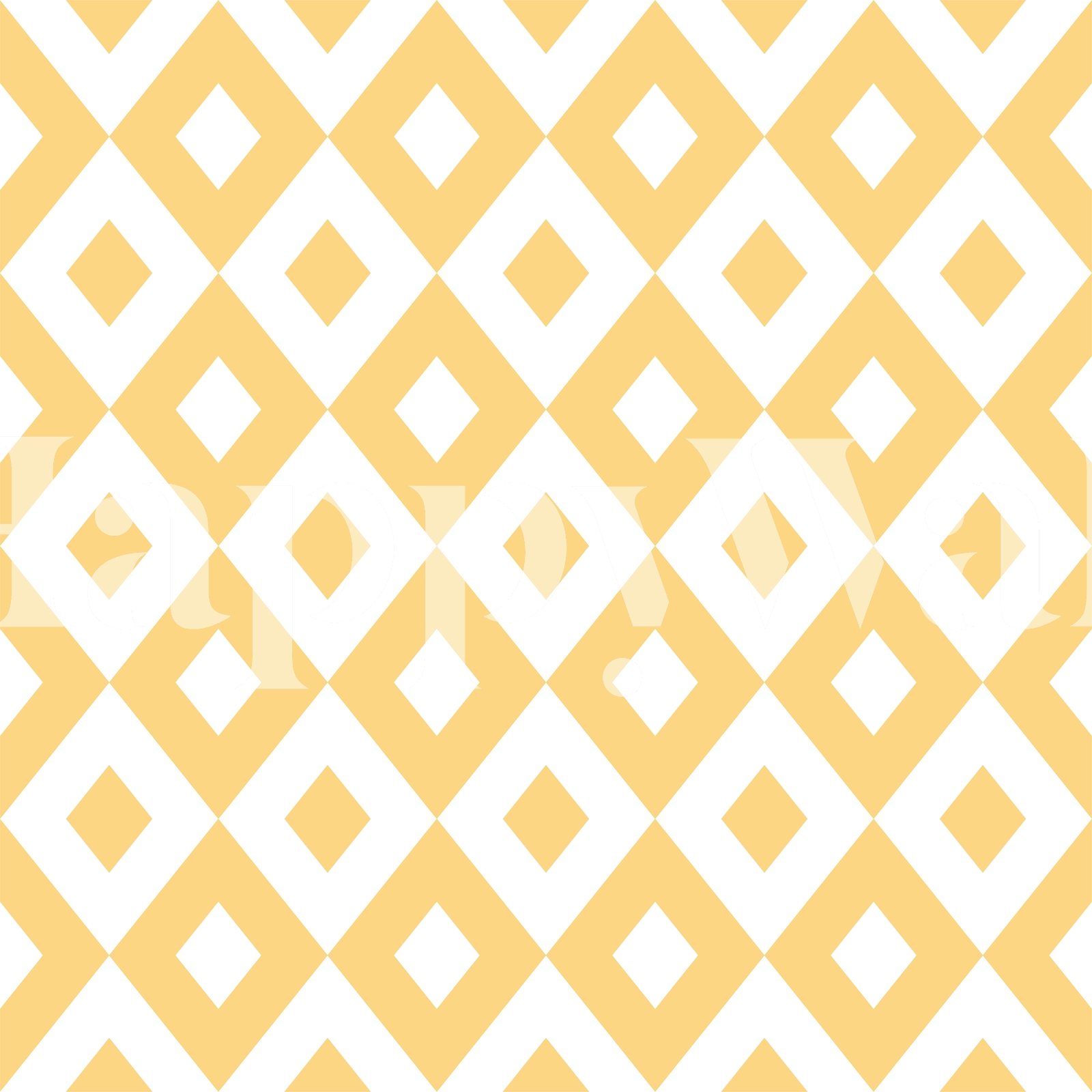 Rhombus Mustard Yellow and White Wallpaper - Buy Online