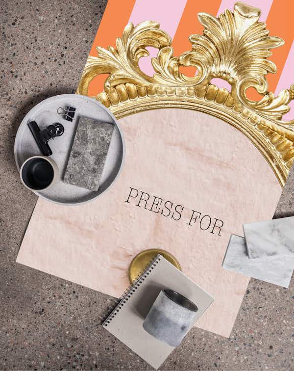 Press for Champagne Stripes wallpaper - Happywall