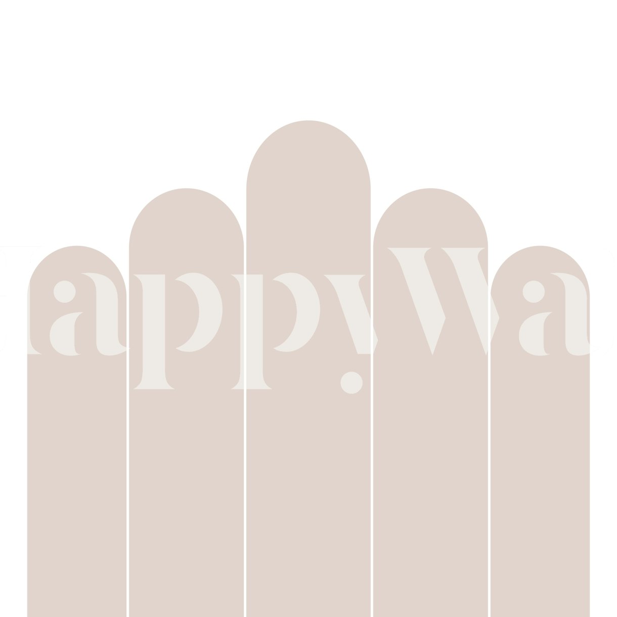 Blush Pink Modern Arch Design Wallpaper | Happywall