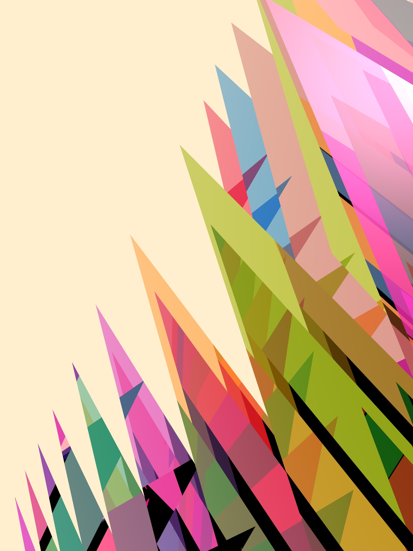 Pointed Shapes 6 Wallpaper | Buy Online at Happywall