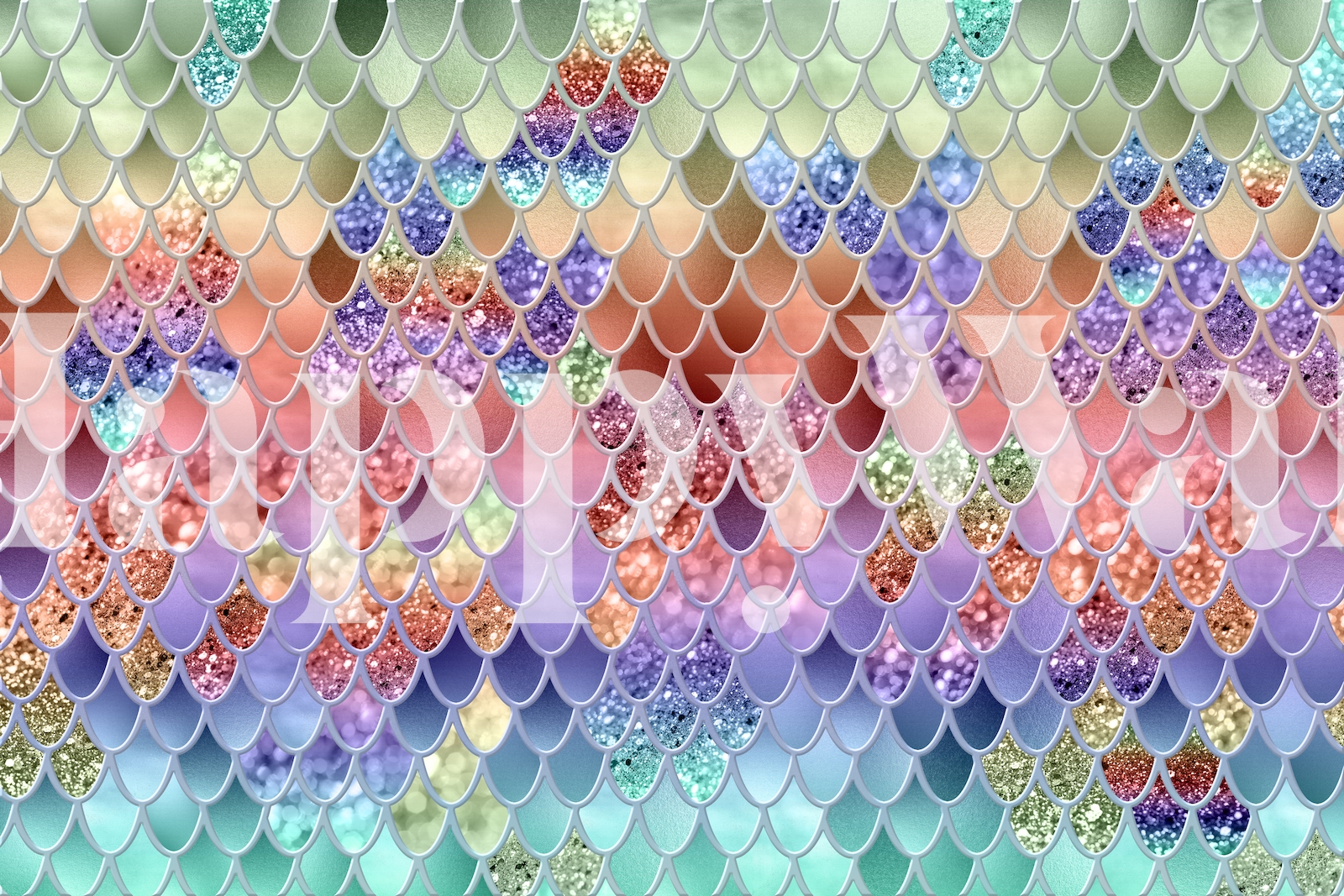 Mermaid Glitter Scales 7 Wallpaper - Buy Online | Happywall