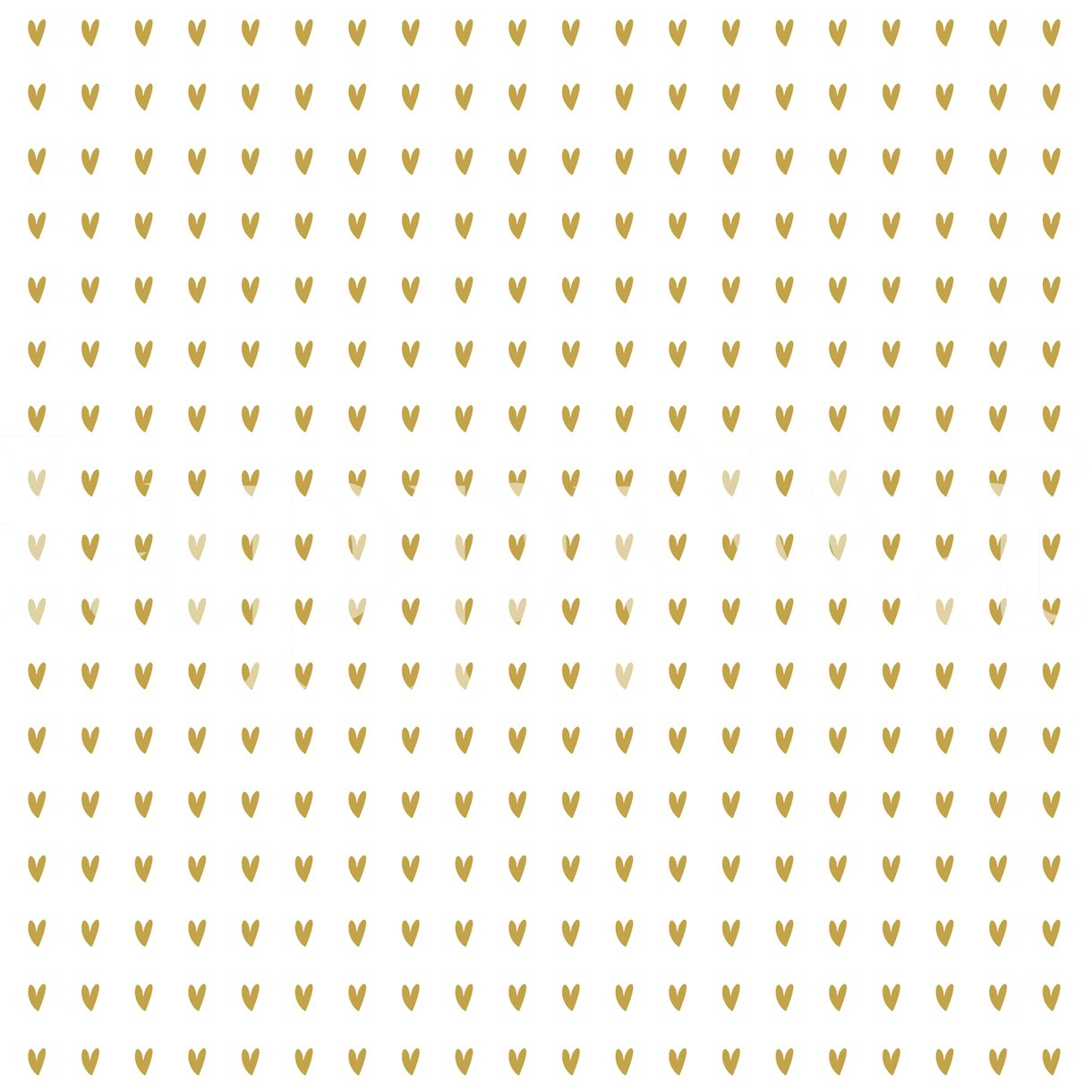 Buy Gold Heart Pattern Wallpaper | Happywall