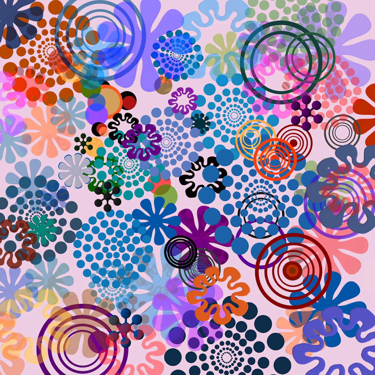 Colored Shapes wallpaper - Happywall