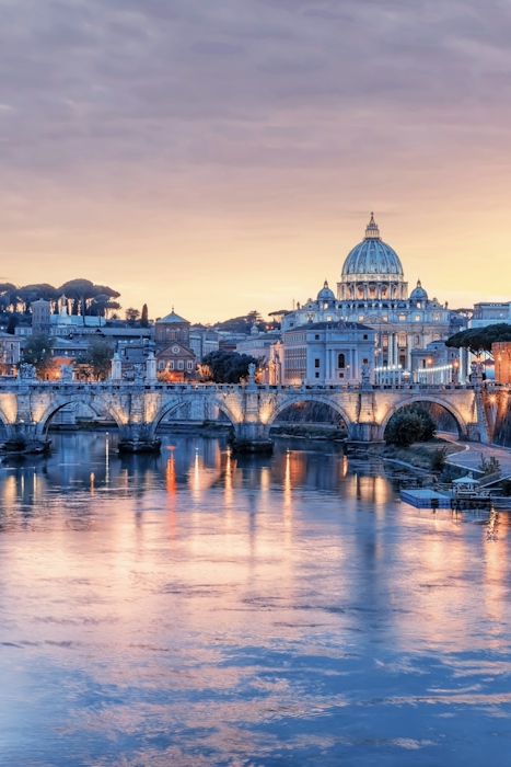 Sunset in Rome Wallpaper - Beautiful Scenic View | Happywall