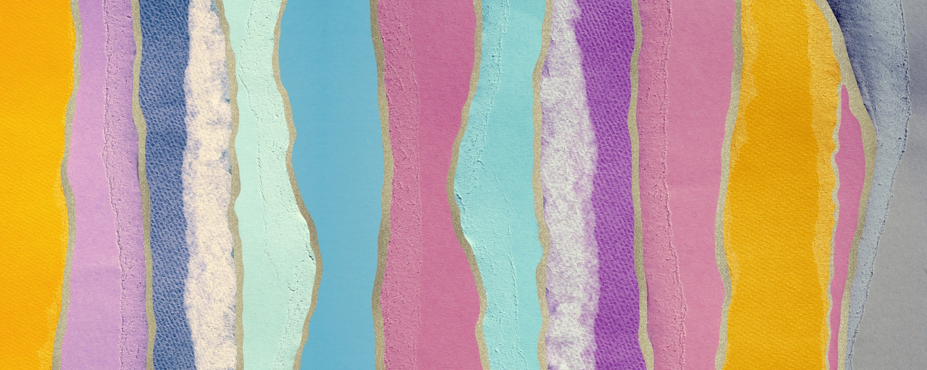 Paper collage wallpaper - Happywall