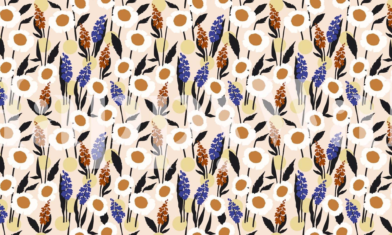 Simple Blooming Meadow P23 Wallpaper | Happywall