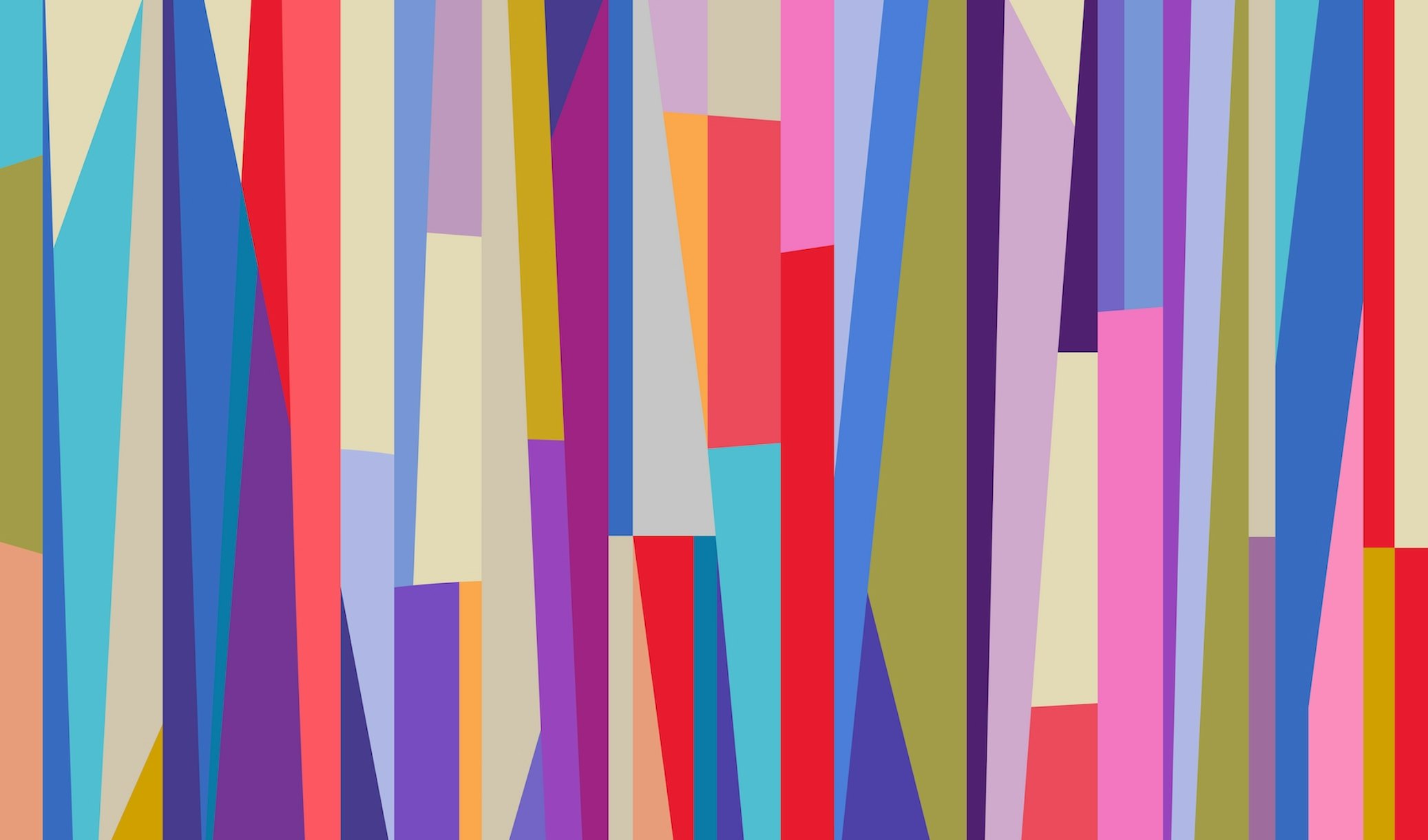 Vertical Geometric wallpaper - Happywall