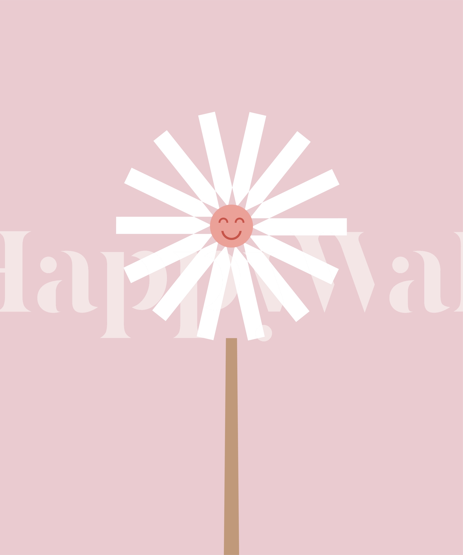 Cute Daisy Pink Wallpaper for Kids Rooms