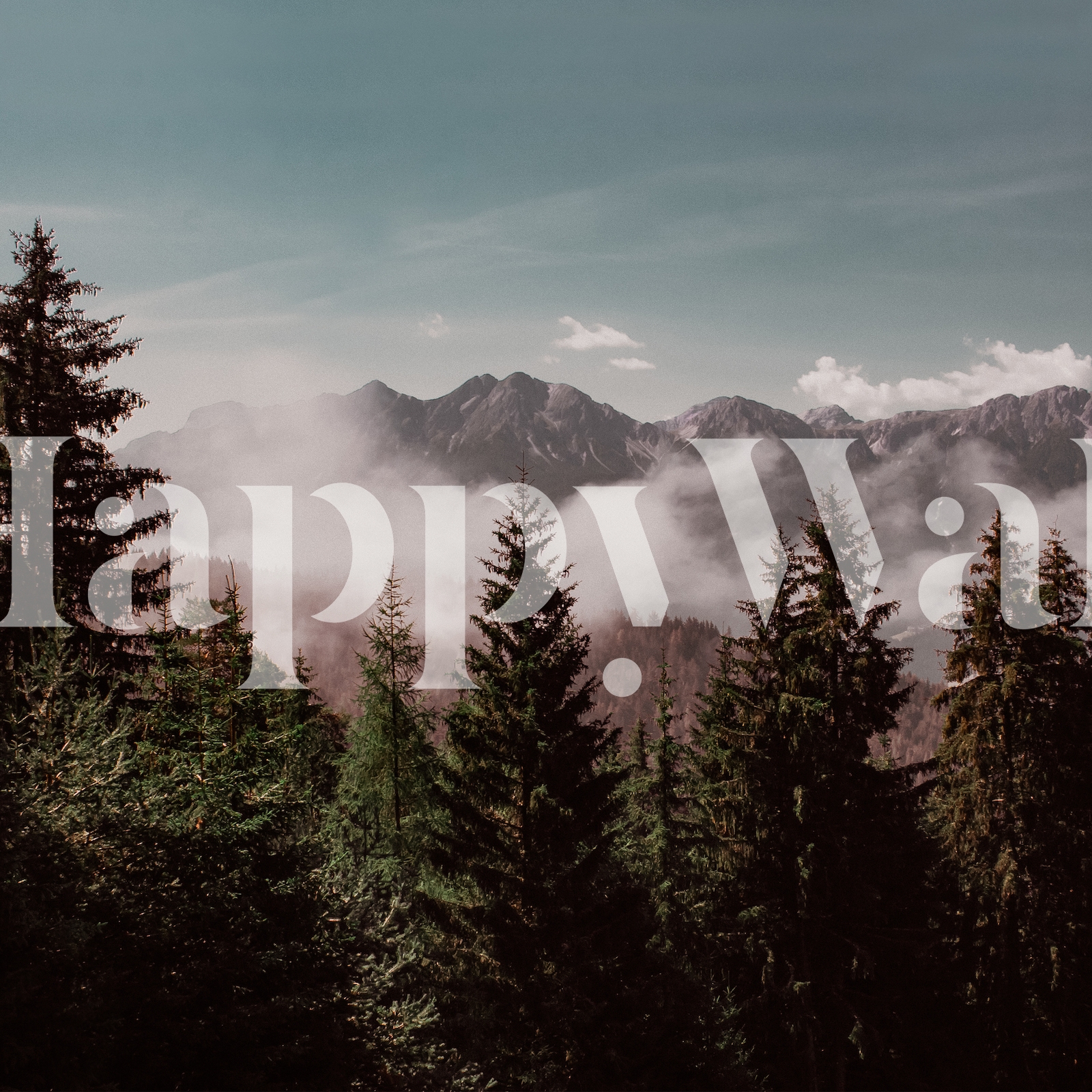 Mountain Morning View Wallpaper - Buy Now on Happywall