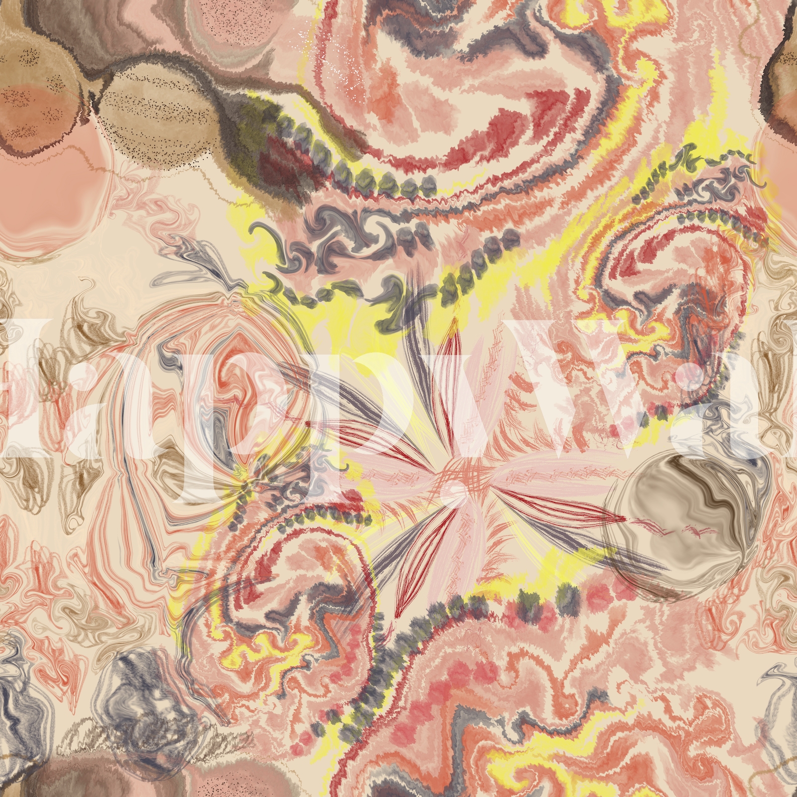 Delicate Earth Marble Wallpaper Design