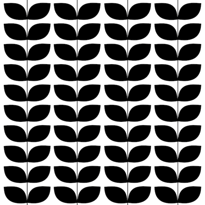 Danish Pattern Black and White Wallpaper | Happywall