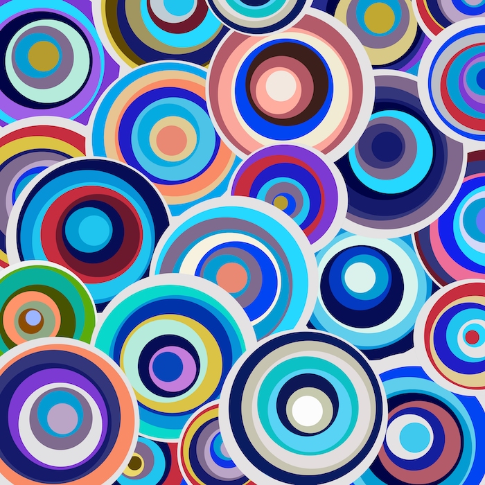 Buy Multiple Circles 7 Wallpaper Online - Happywall