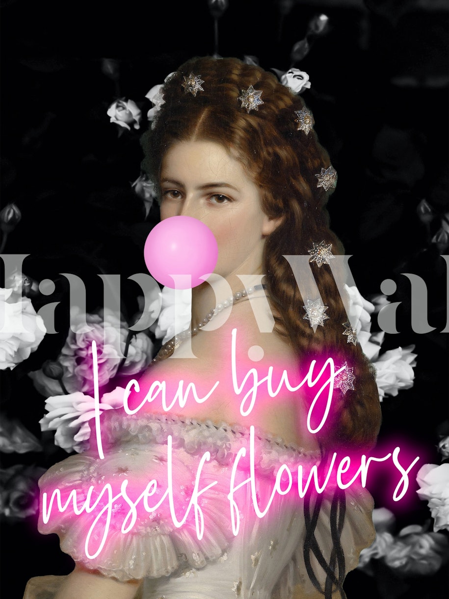 Bubble-Gum Pink Sisi wallpaper - Free shipping | Happywall