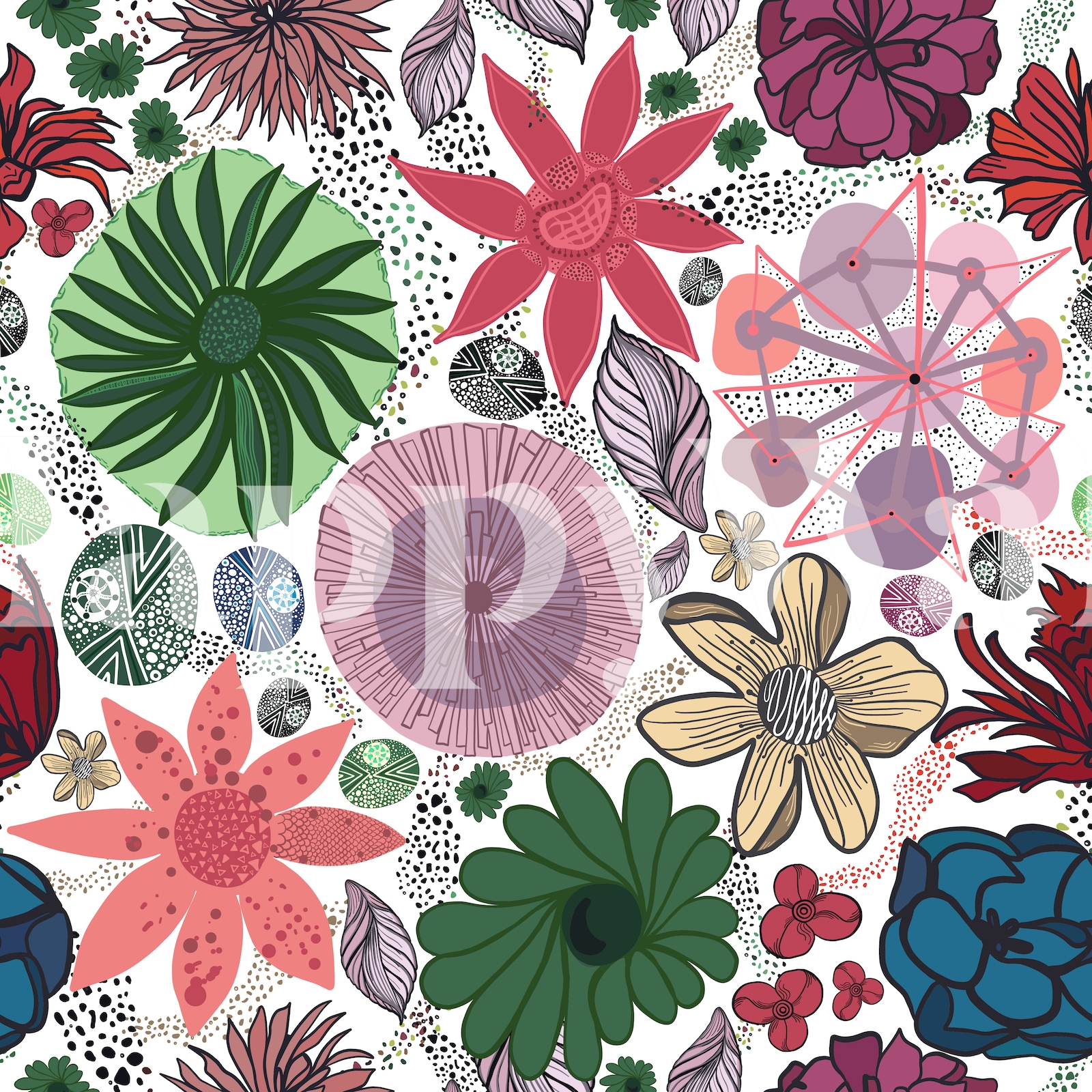 Vintage Floral Wallpaper for Bright Living Rooms