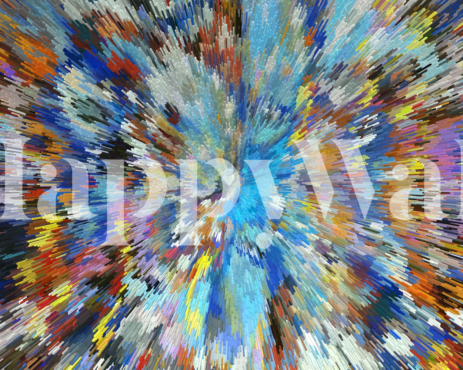 Colorful Abstract Burst Wallpaper