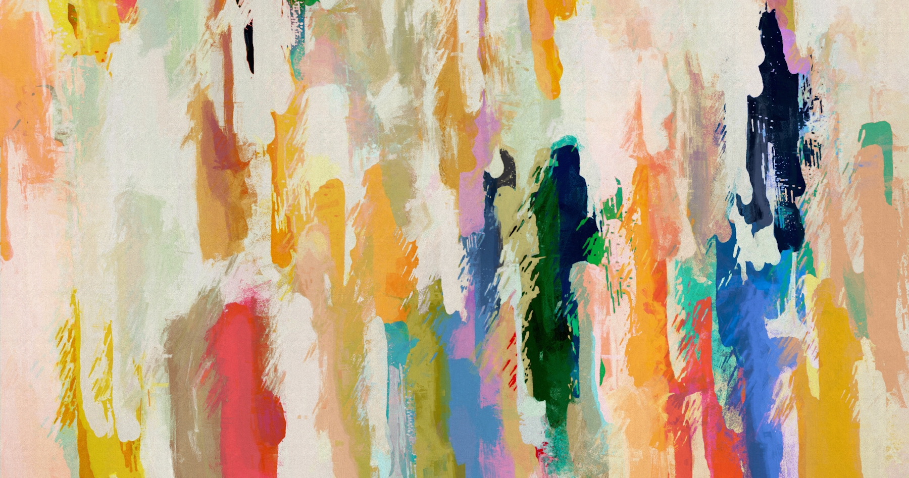 Colored Brush Strokes 5 wallpaper - Free shipping | Happywall