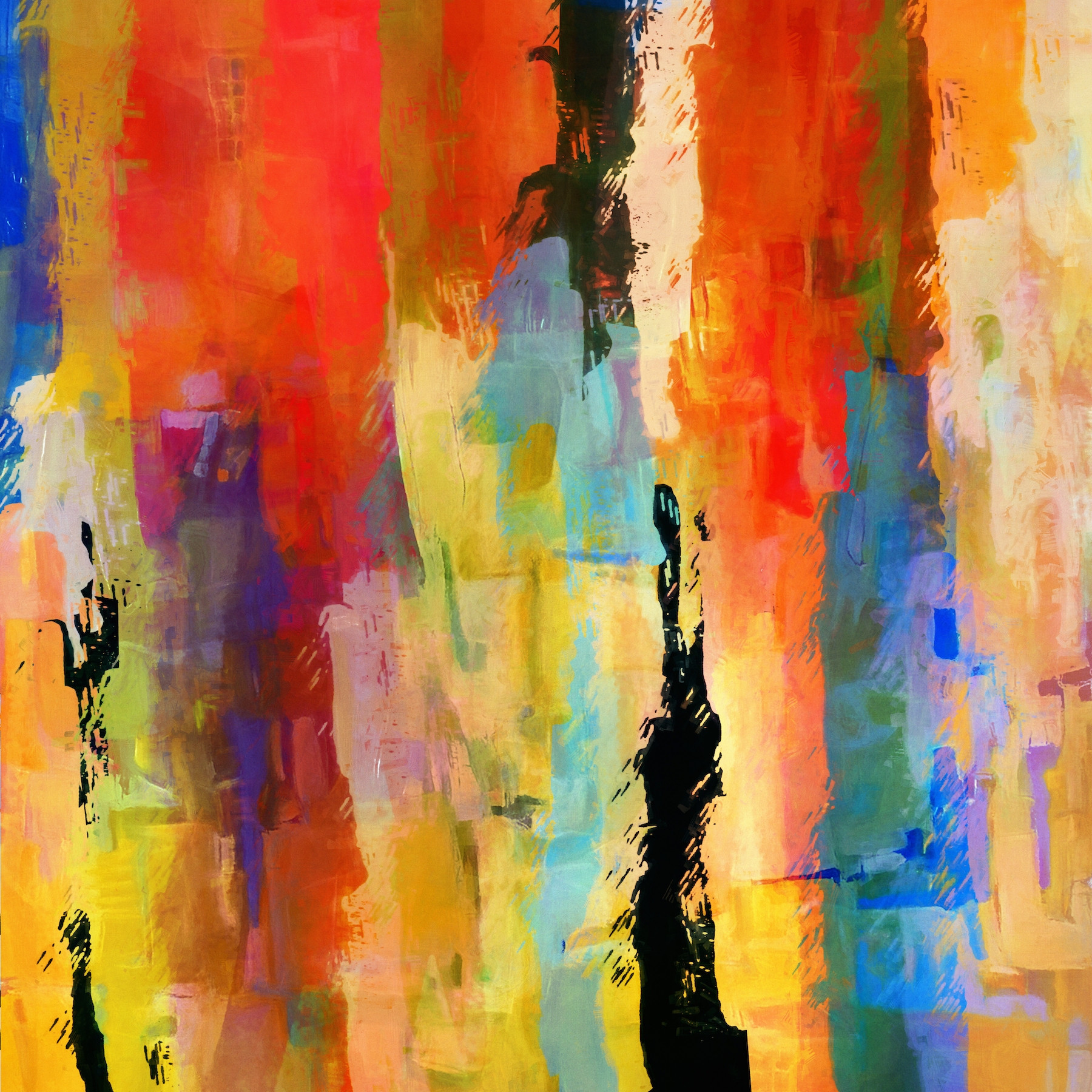 Vertical Brush Strokes 2 Wallpaper - Happywall