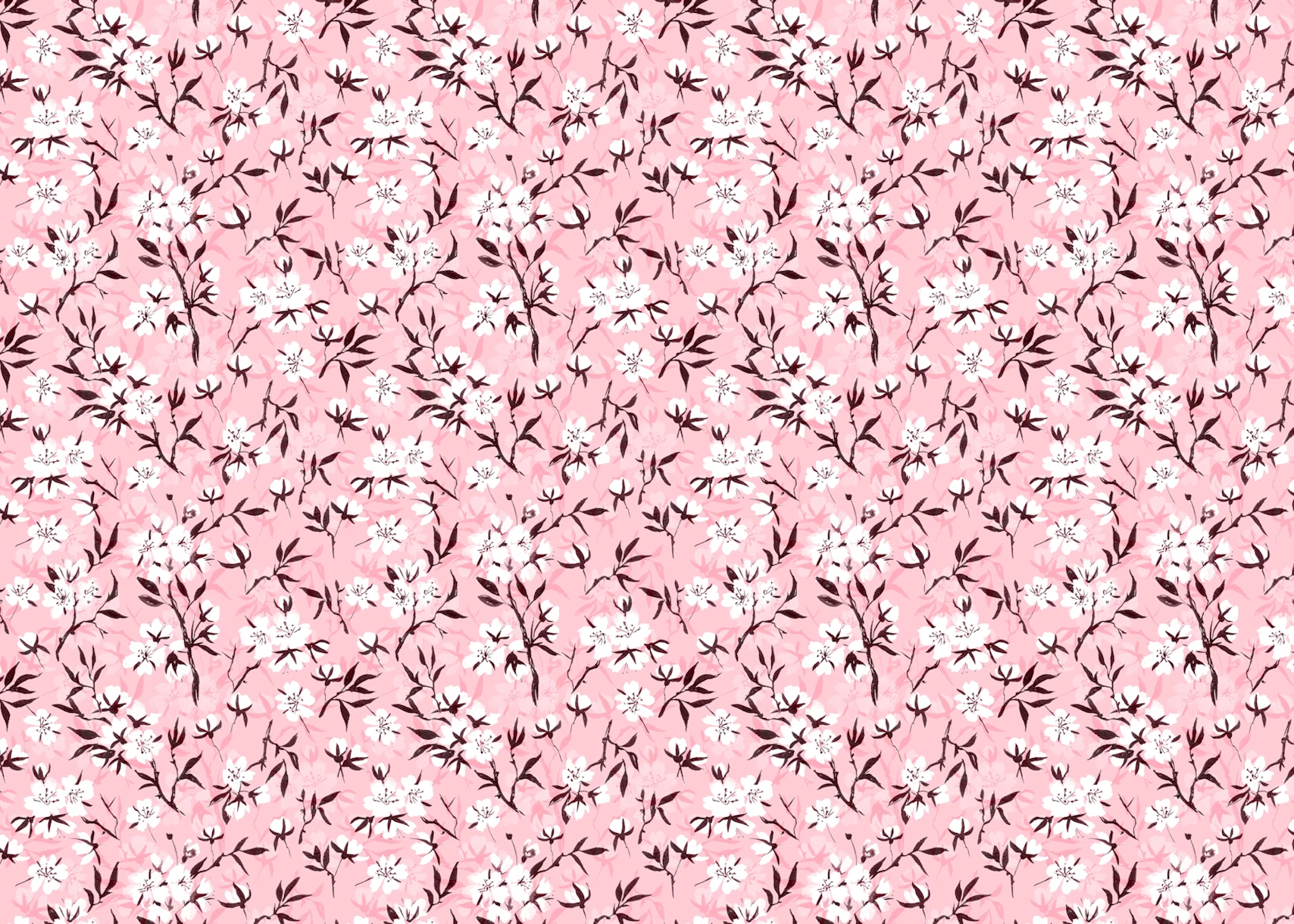 White Cherry Blossom 2 Wallpaper - Buy Online at Happywall