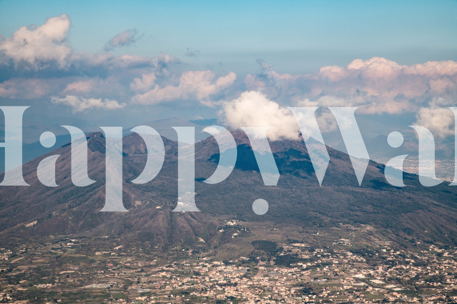 Mount Vesuvius Naples View 1 Wallpaper - Happywall
