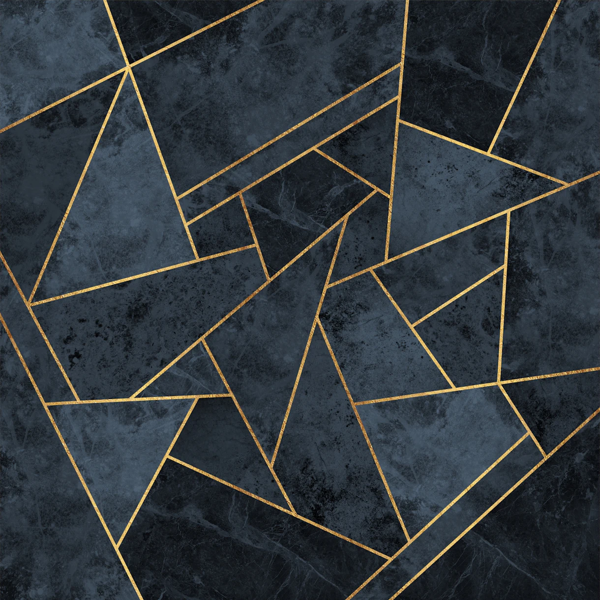"Soft Blue Abstract Mosaic Tile Wallpaper - Happywall"