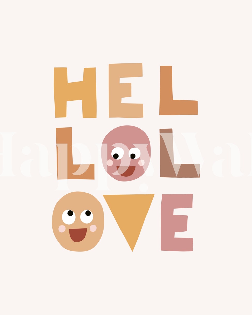 Hello Love Boho 1 Wallpaper - Happywall