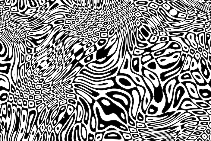 Black and White Retro Abstract Wallpaper