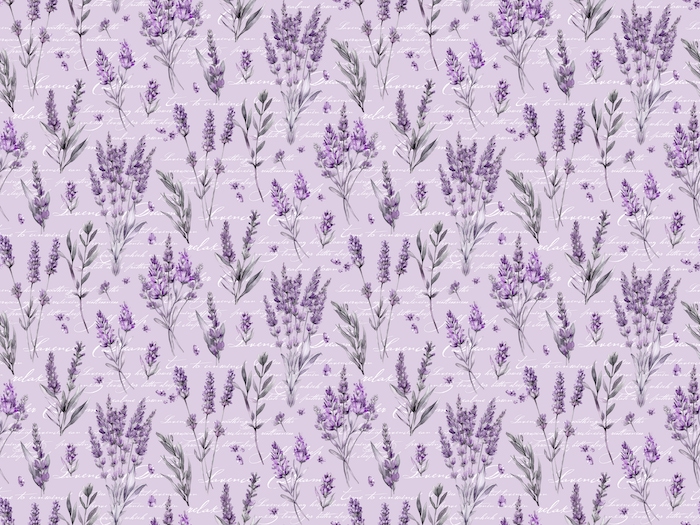 Lavender Floral Wallpaper for Bedroom