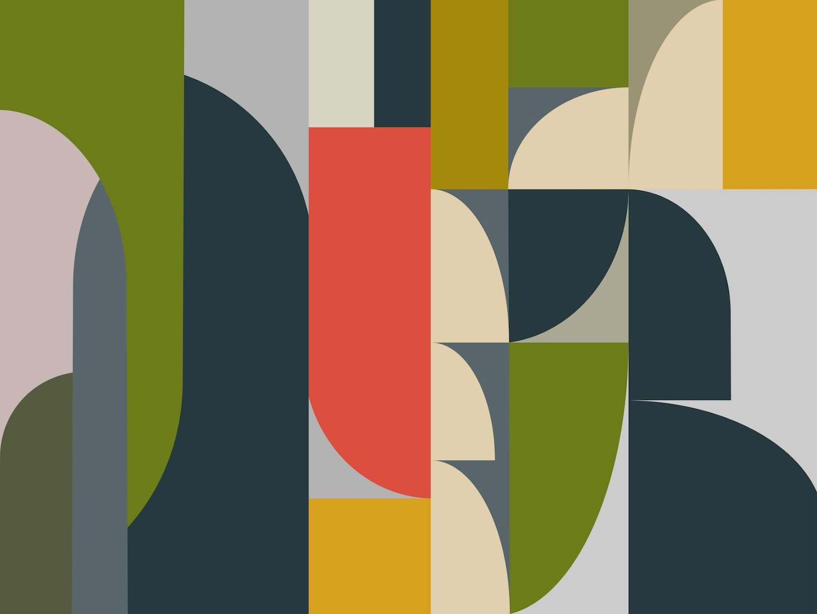 Geometric Construction 9 Wallpaper | Happywall