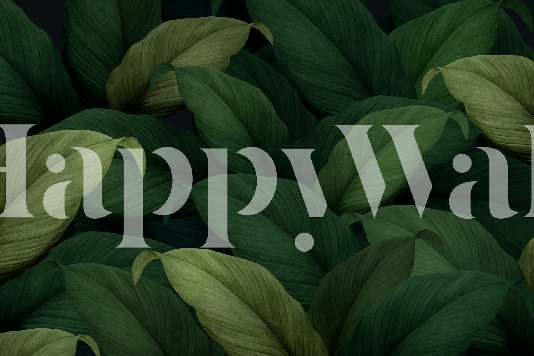 Green Epic Tropical Wallpaper | Buy Online at Happywall