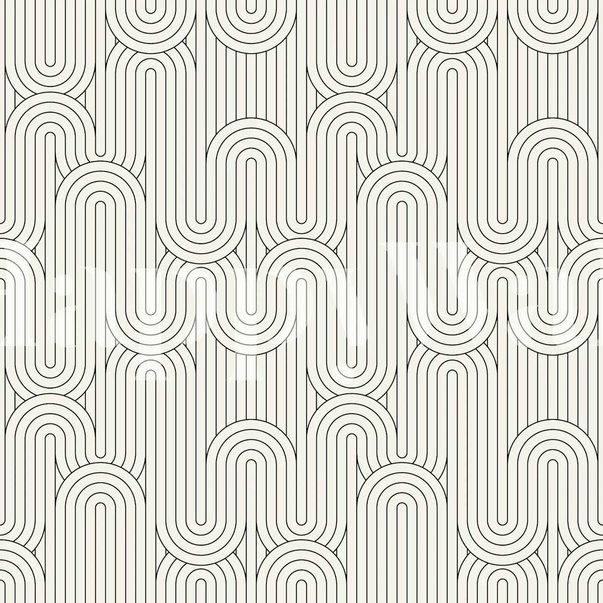 Thin curvy lines wallpaper - Free shipping | Happywall