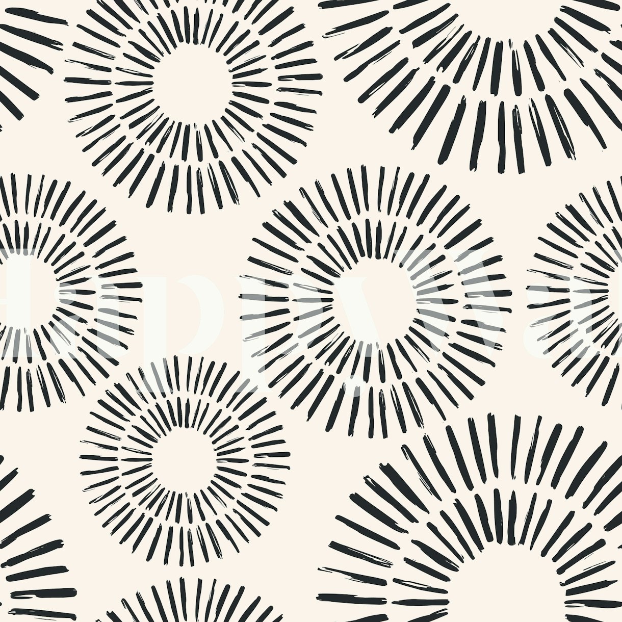 Boho Minimalistic Sun Wallpaper - Happywall