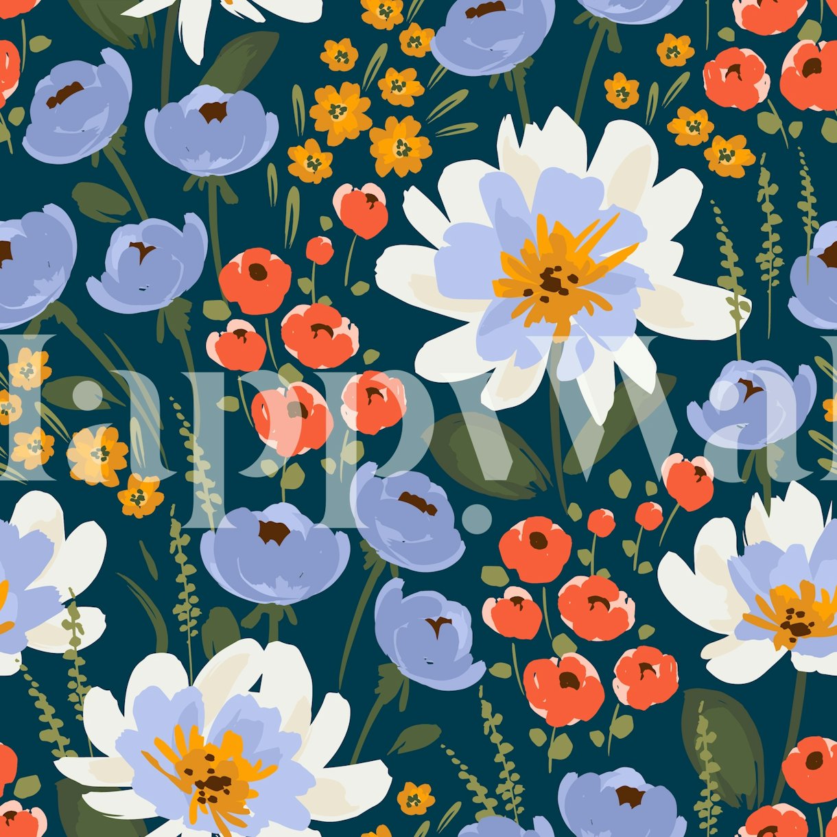 Floral Bloom Wallpaper | Buy Beautiful Flower Wallpapers Online - Happywall