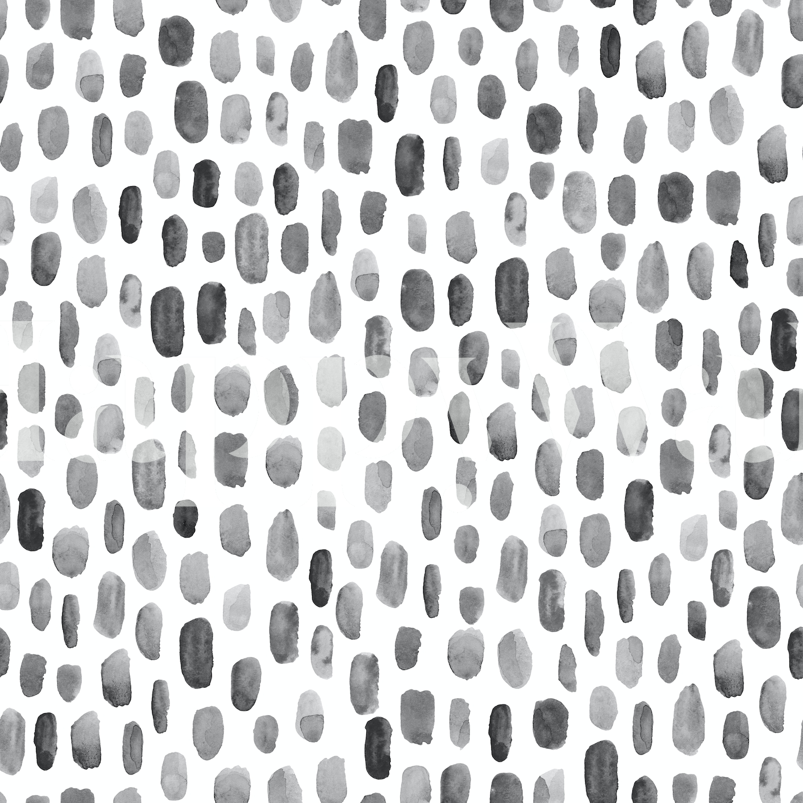 Black Watercolor Spots Wallpaper for Modern Decor