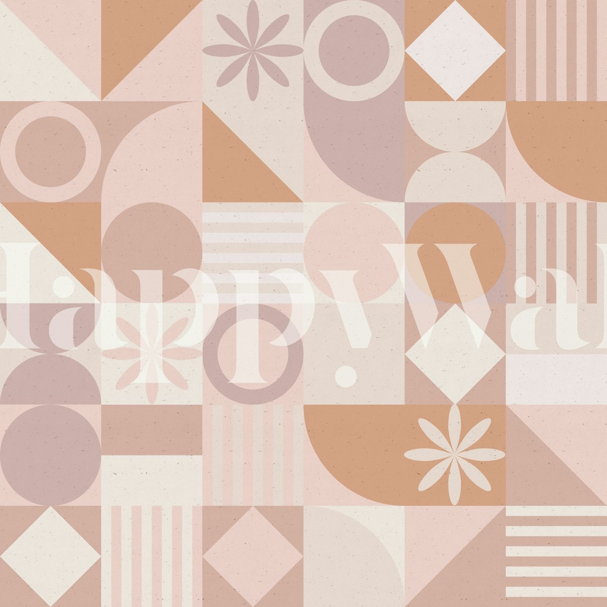 Neutral Geometry wallpaper - Free shipping | Happywall