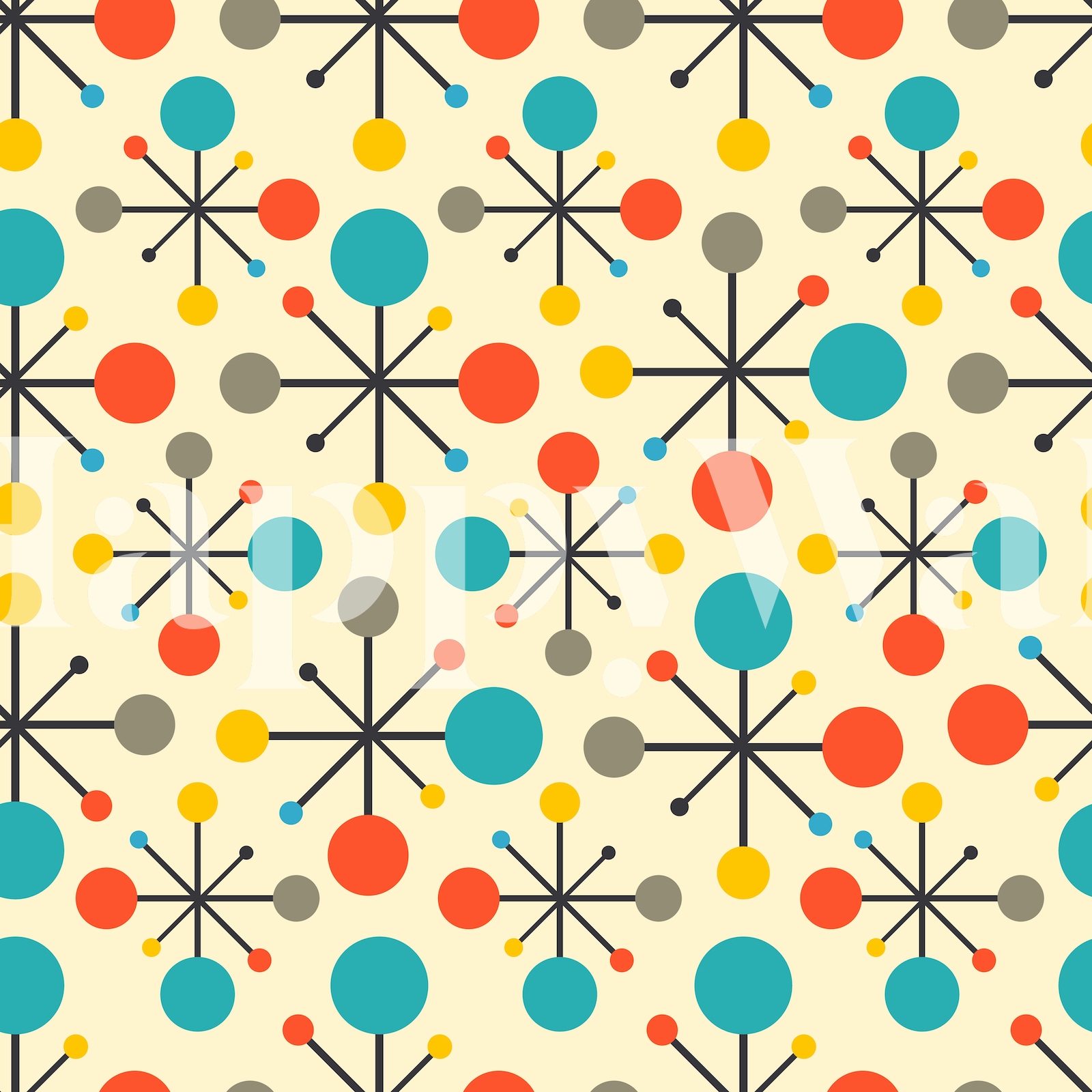 Mid Century Fifties Wallpaper | Happywall.com