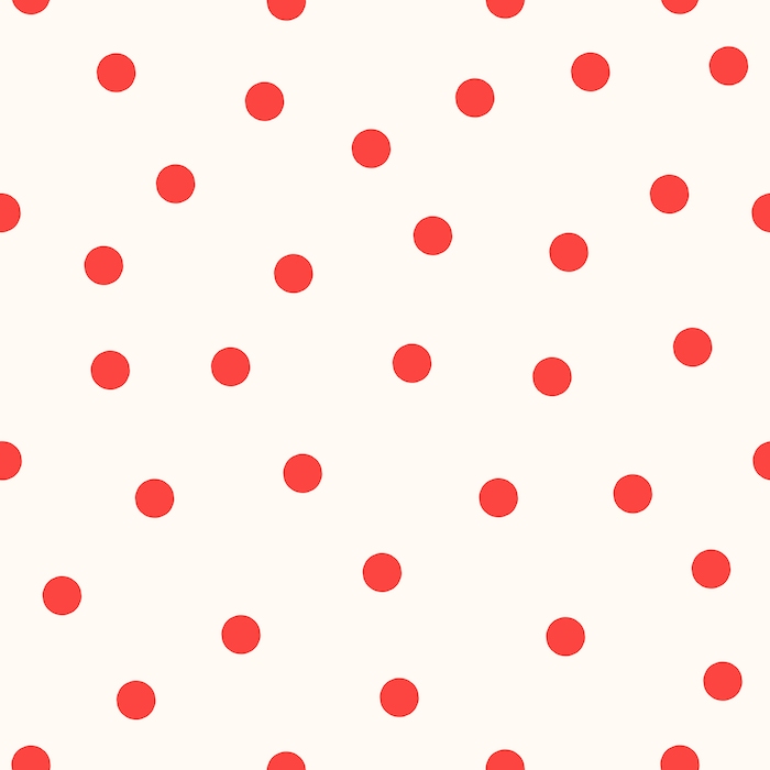 Red Polka Dot Wallpaper for Playroom or Kids Room
