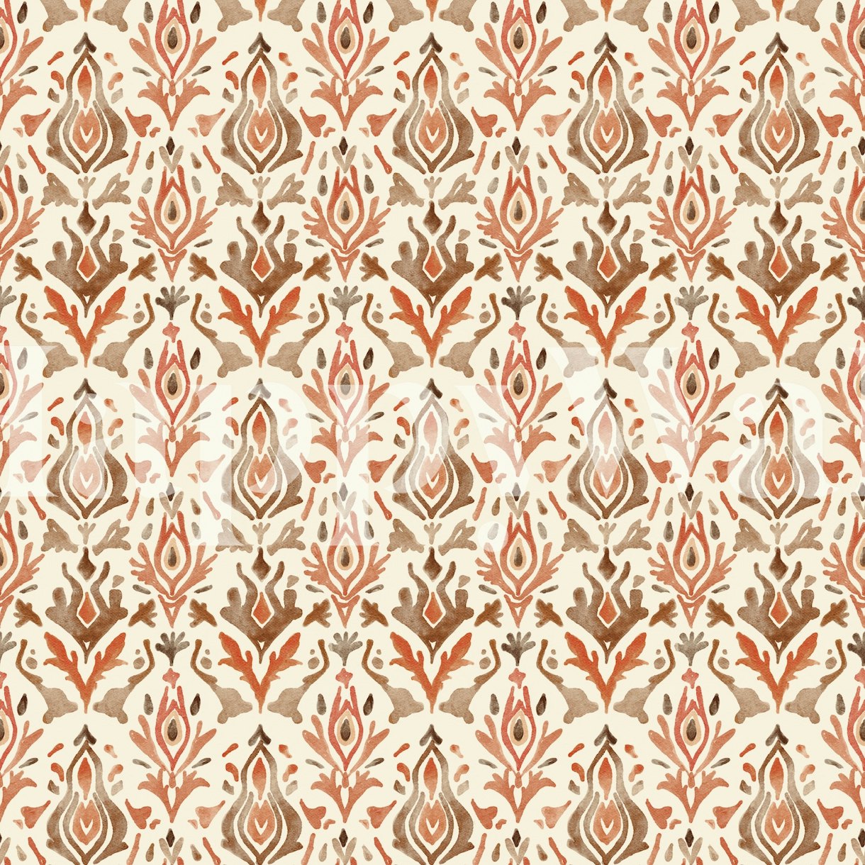 Earth Tones Ikat wallpaper - Free shipping | Happywall