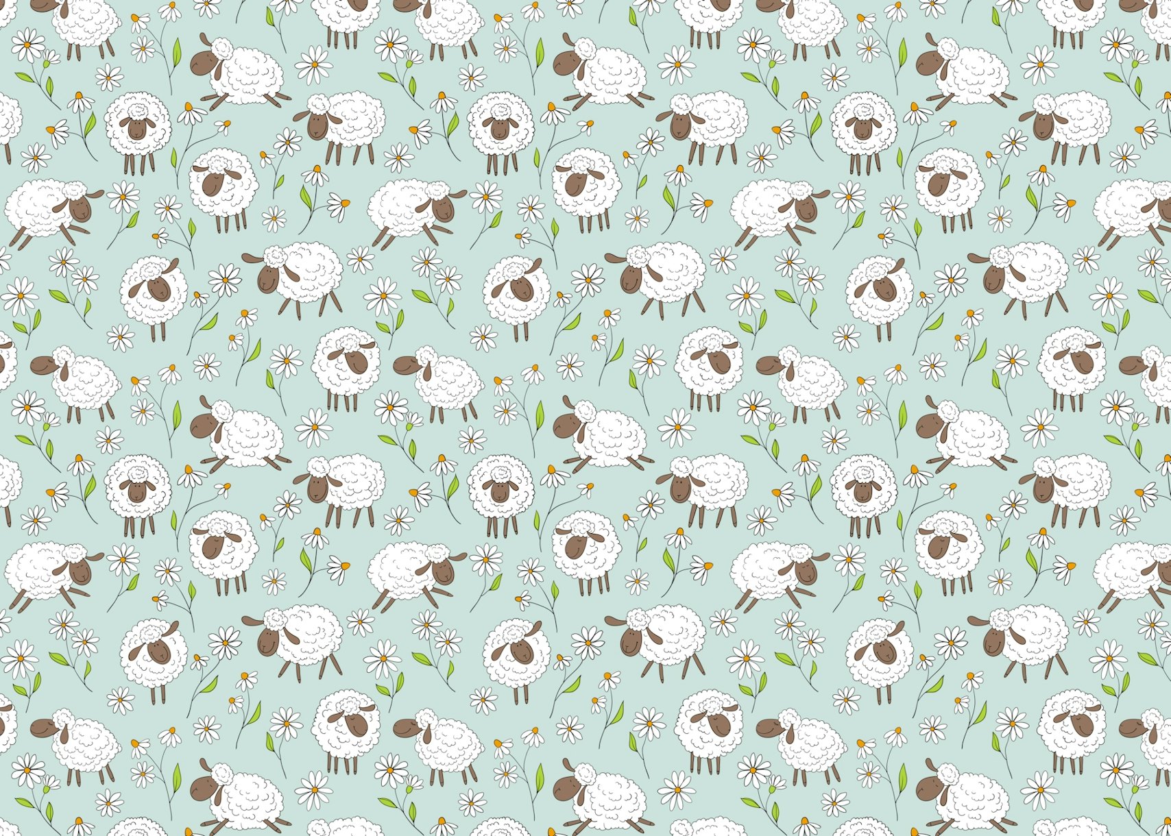 Counting Sheep 5 Wallpaper | Buy Wallpapers Online | Happywall