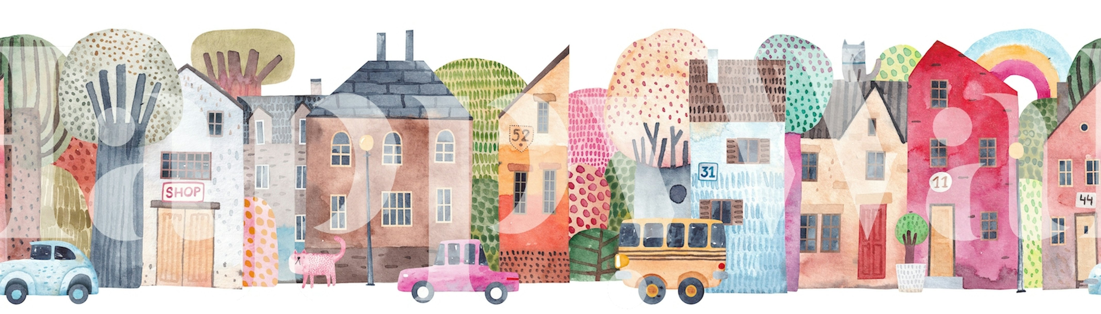 Happy Town Wallpaper - Beautifully Designed Wallpapers | Happywall