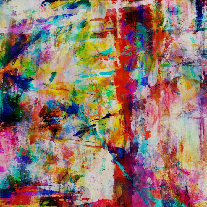 Colorful Abstract Brush Stroke Wallpaper