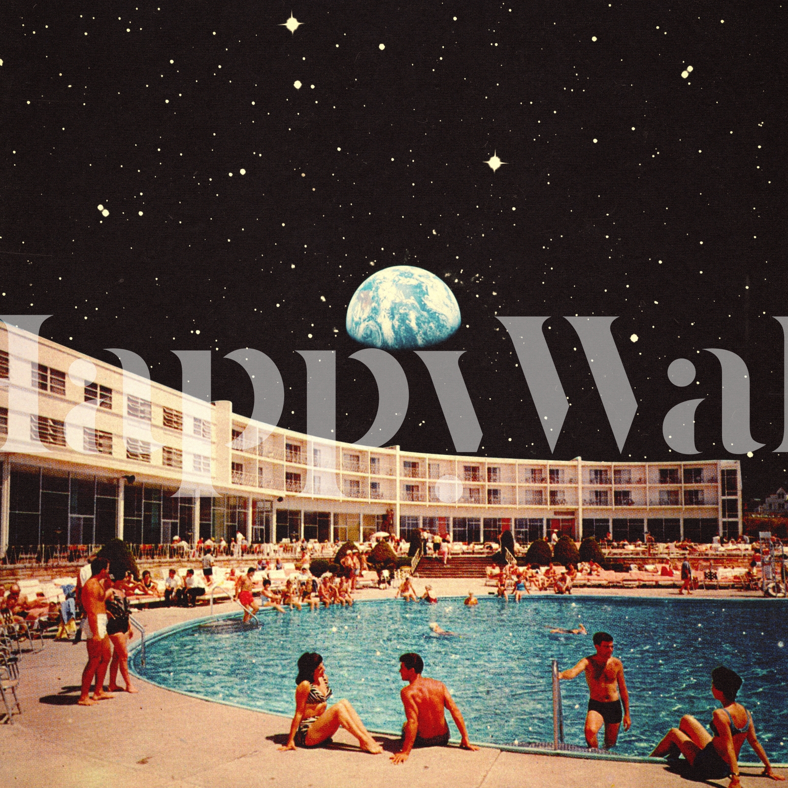 Lunar Pool Wallpaper | Buy Online at Happywall