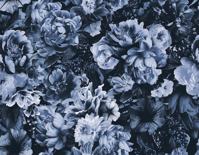 Blue Floral Wallpaper for Elegant Home Decor