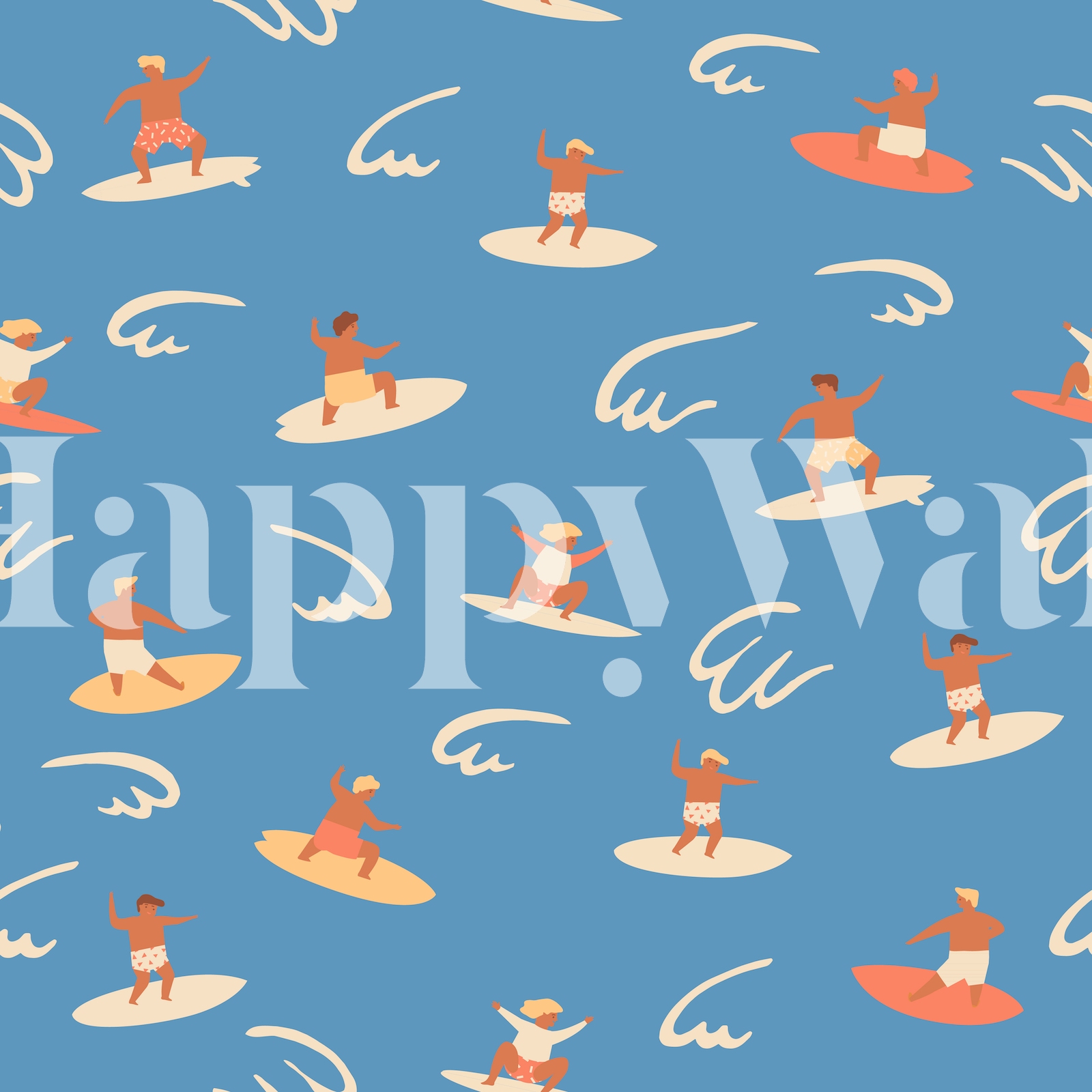 Surfing Kids Wallpaper - Happywall
