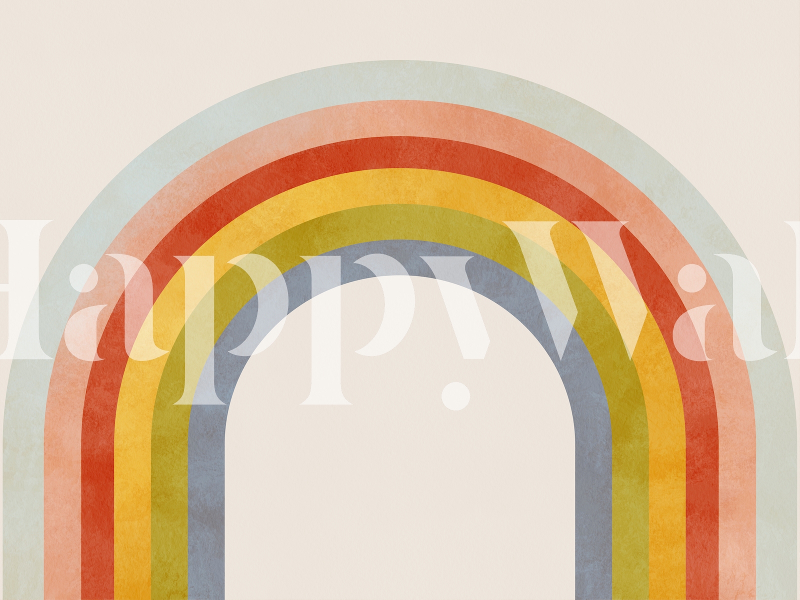 Buy Happy Rainbow Wallpaper Online - Happywall