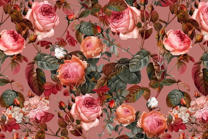 Buy Pastel Floral Pattern Wallpaper | Happywall