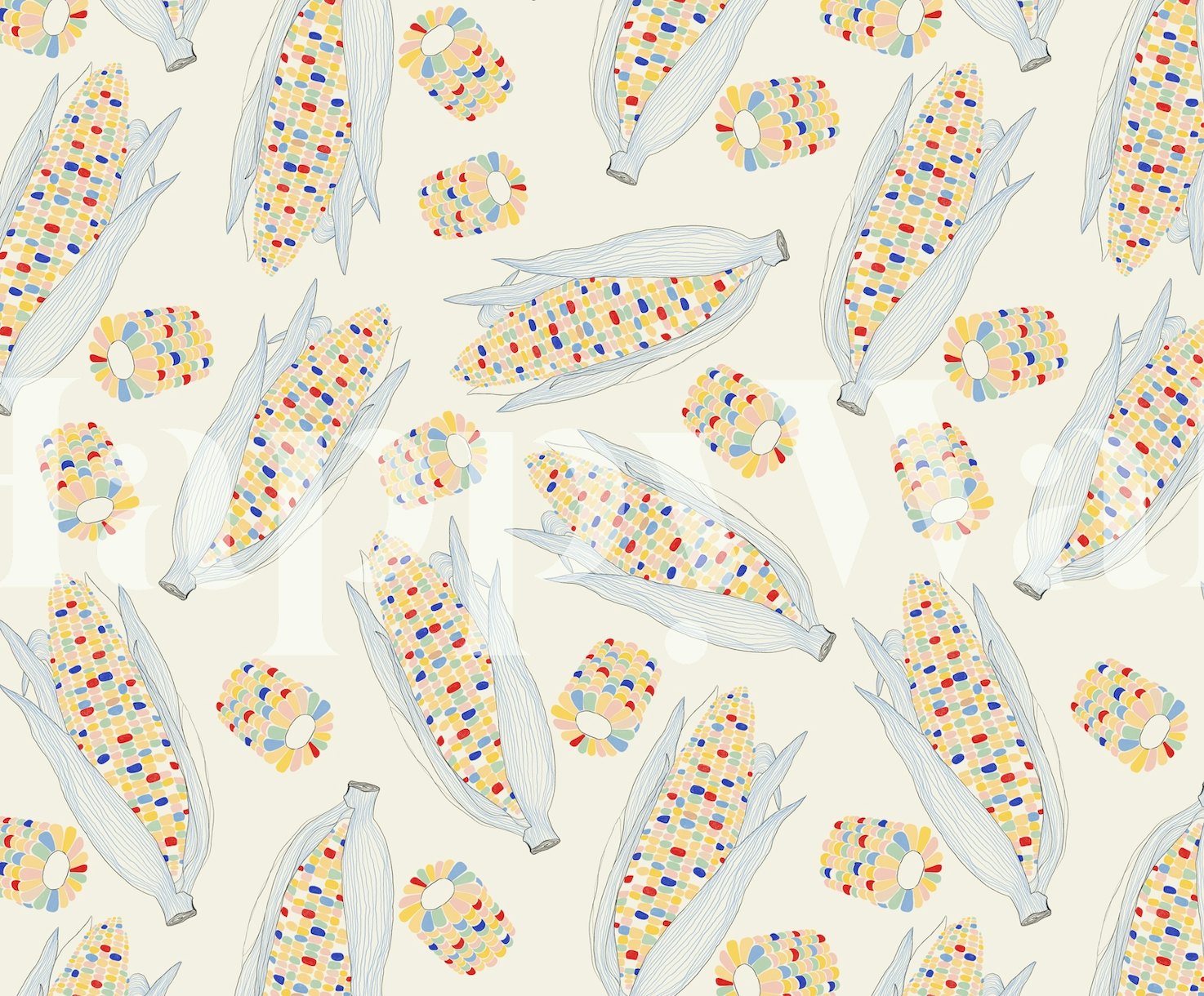 Corn Pattern Wallpaper - Shop Floral & Botanical Wallpaper Online ...
