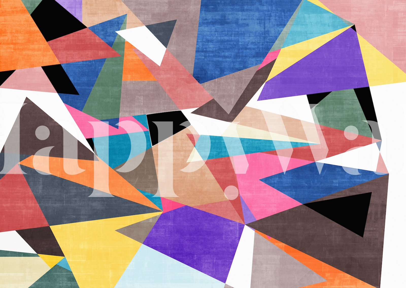 The Geometric Dance 2-In Wallpaper | Shop Now at Happywall