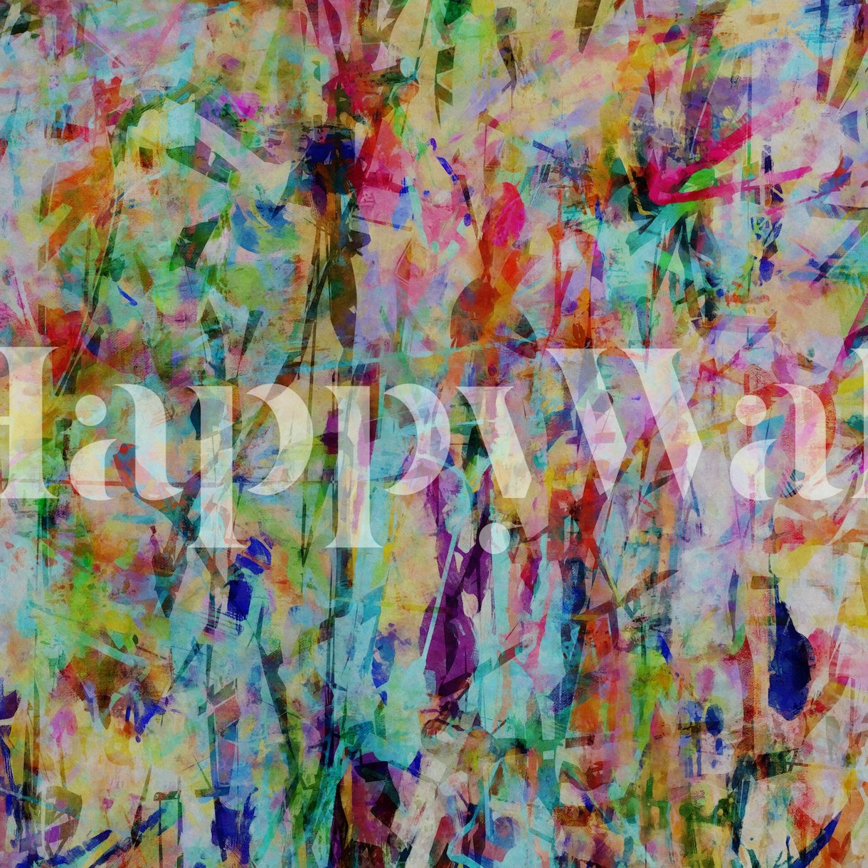Buy Colored Pollock 2 Wallpaper - Happywall